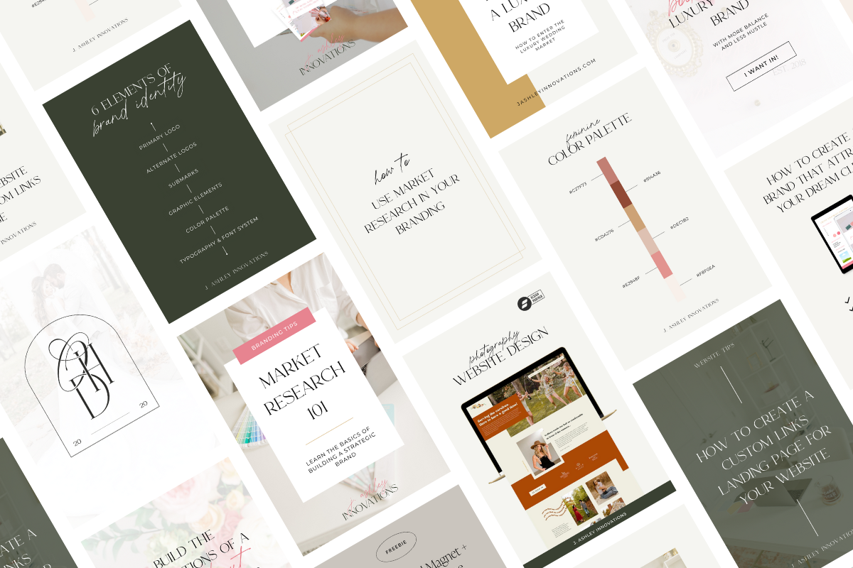 Brand Designer Pinterest Case Study: J. Ashley Innovations | Sarah Burk